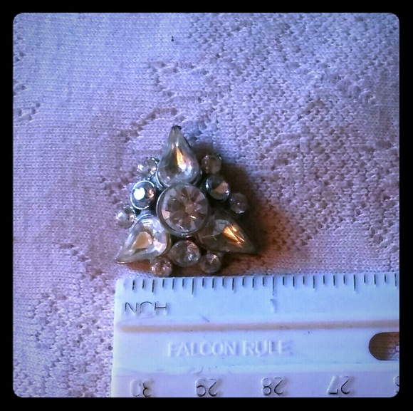 Vintage | Accessories | Vintage Round Teardrop Rhinestone Buttons ...